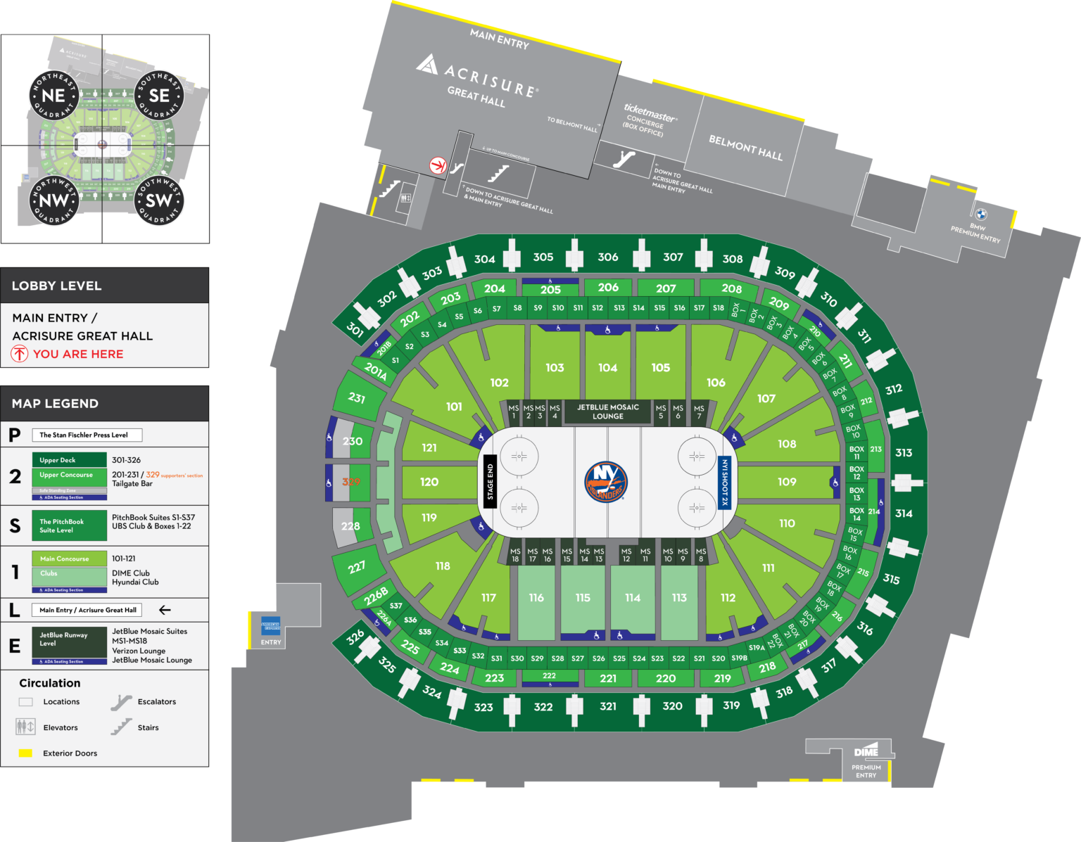 Venue Maps - UBS Arena